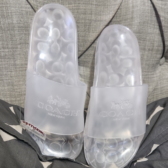Coach | Shoes | Coach Ulyssa Rubber Clear Ladies Slides | Poshmark